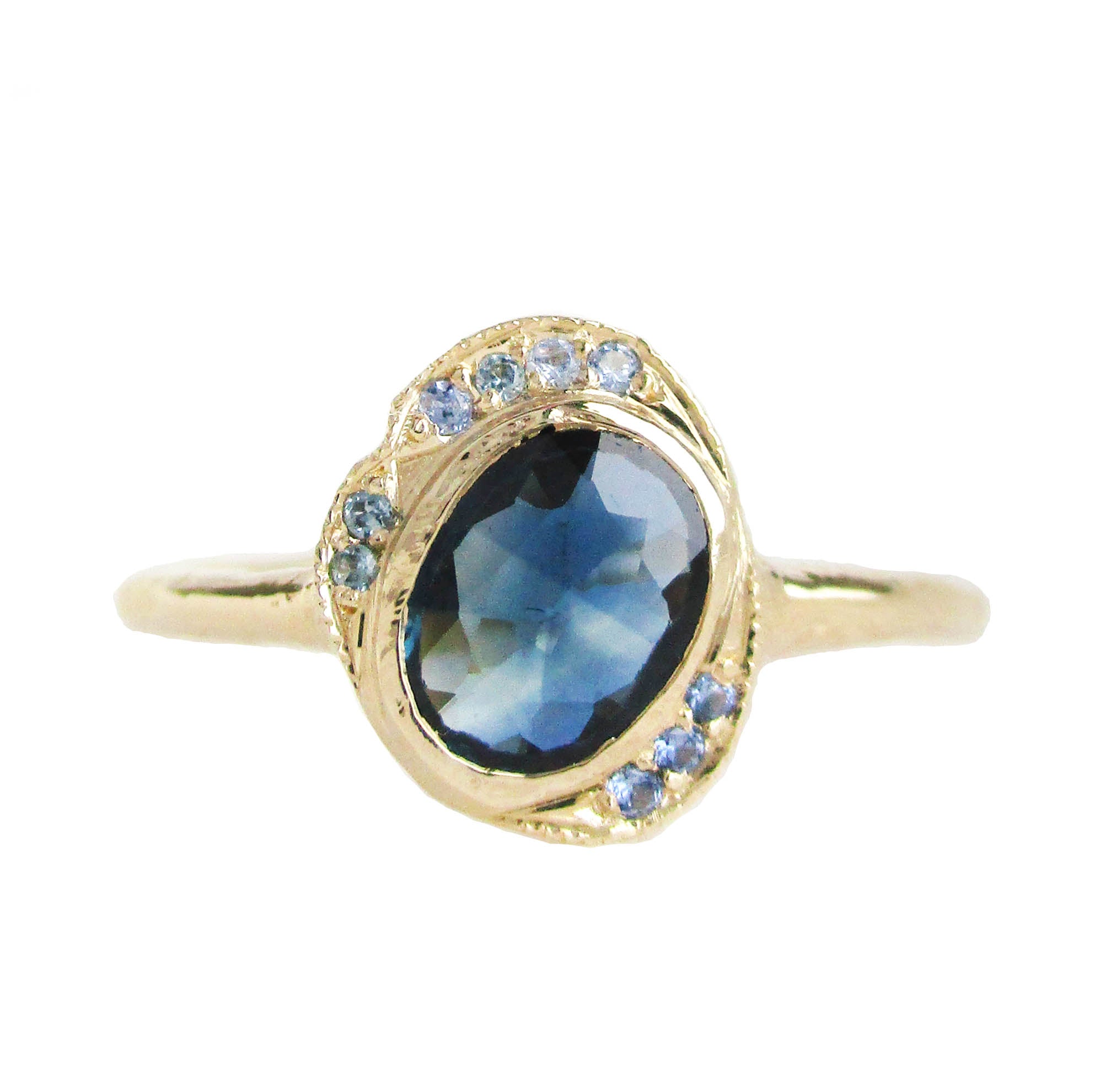 Misa Jewelry - Sapphire Jewelry - Oasis Blue Sapphire Ring