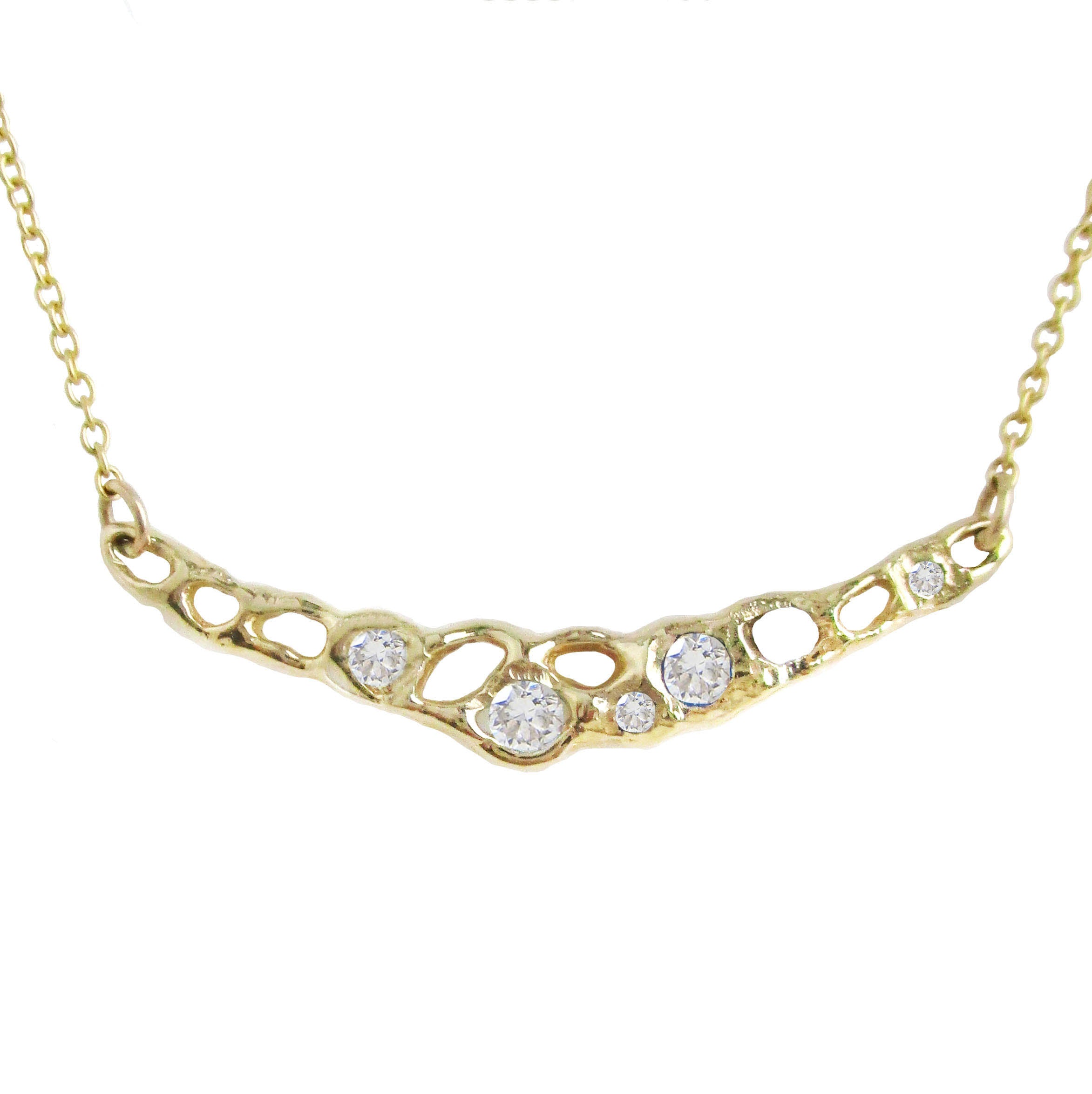Misa Jewelry - Handcrafted Diamond Necklace - Tide Pool Diamond Necklace