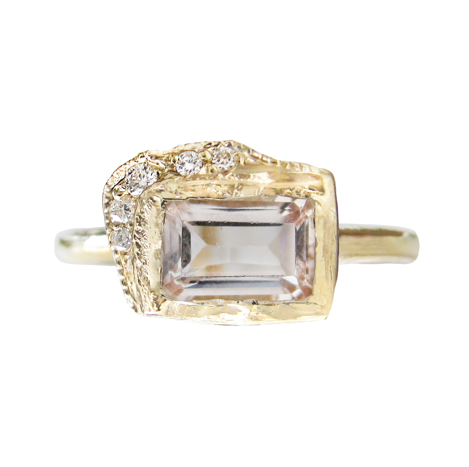 Misa Jewelry - Morganite Jewelry - Reflection EW Morganite Ring